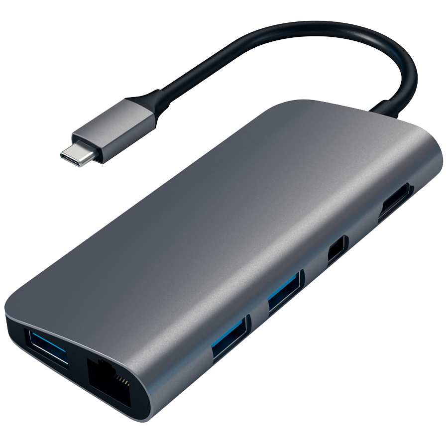 SATECHI Aluminum Type-C Multimedia Adapter - Space - PC MARKET d.o.o.