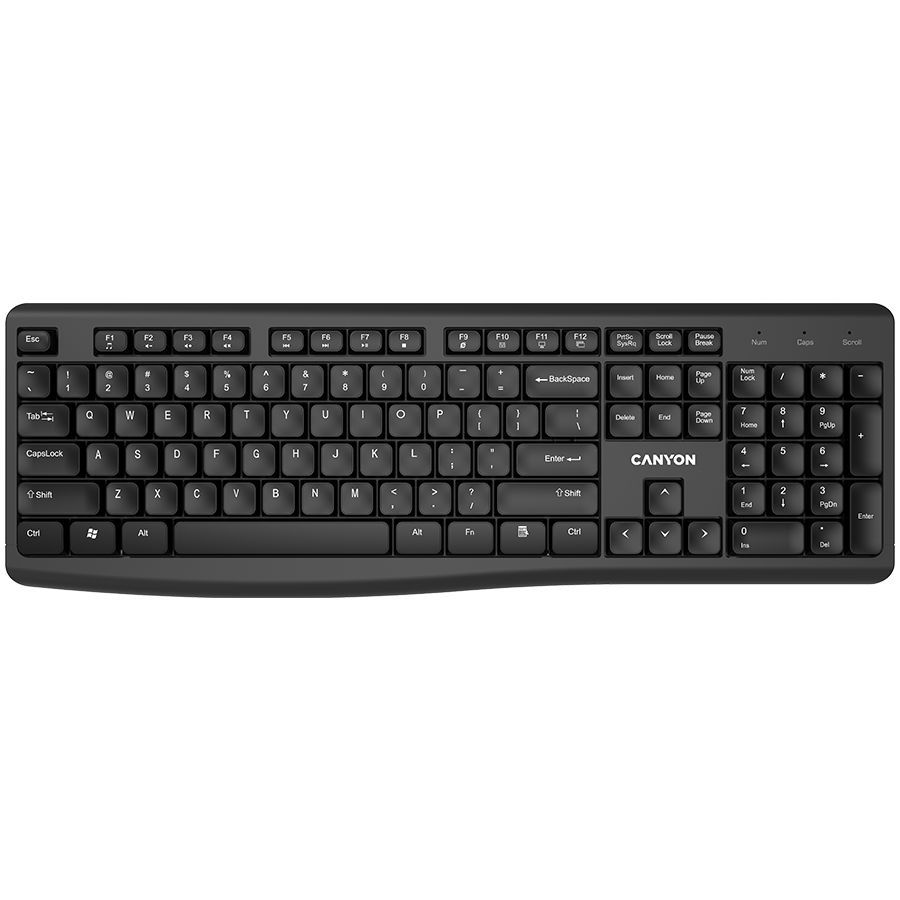 CANYON Wireless Chocolate Standard Keyboard,104 ke - PC MARKET d.o.o.