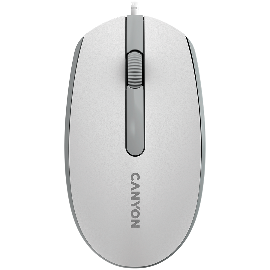 CANYON mouse M-10 Wired White Grey - PC MARKET d.o.o.