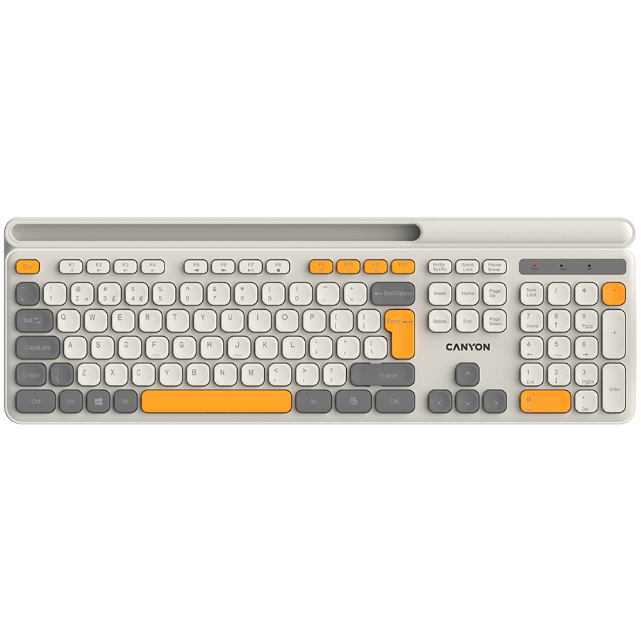 CANYON keyboard HKB-W03 EN AAA Wireless Beige - PC MARKET d.o.o.