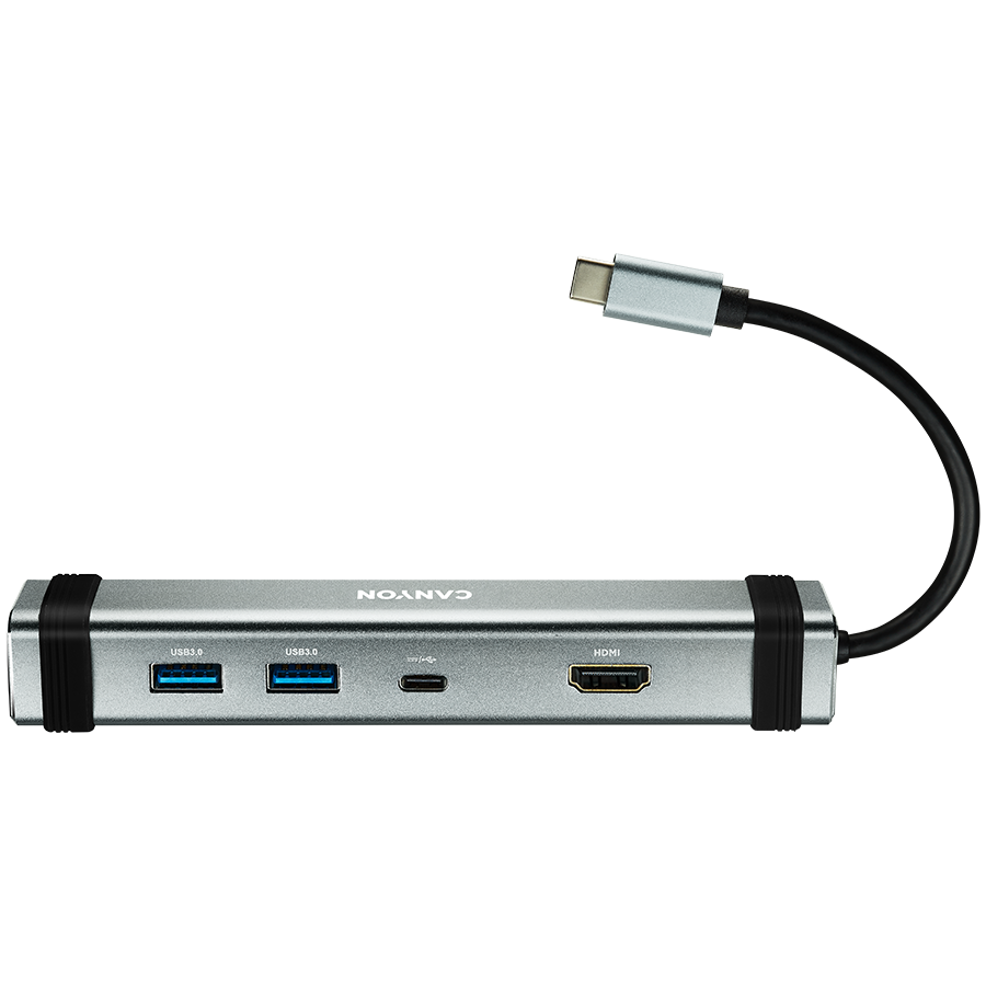 CANYON hub DS-3 4in1 USB-C Space Grey - PC MARKET d.o.o.