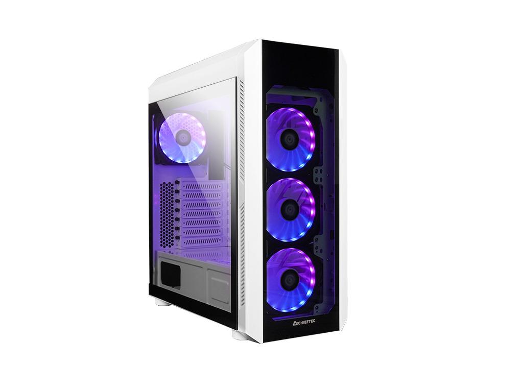 Chieftec Scorpion 3 Case 4x 120mm A-RGB fan, bijela, 2x tempered glass ...