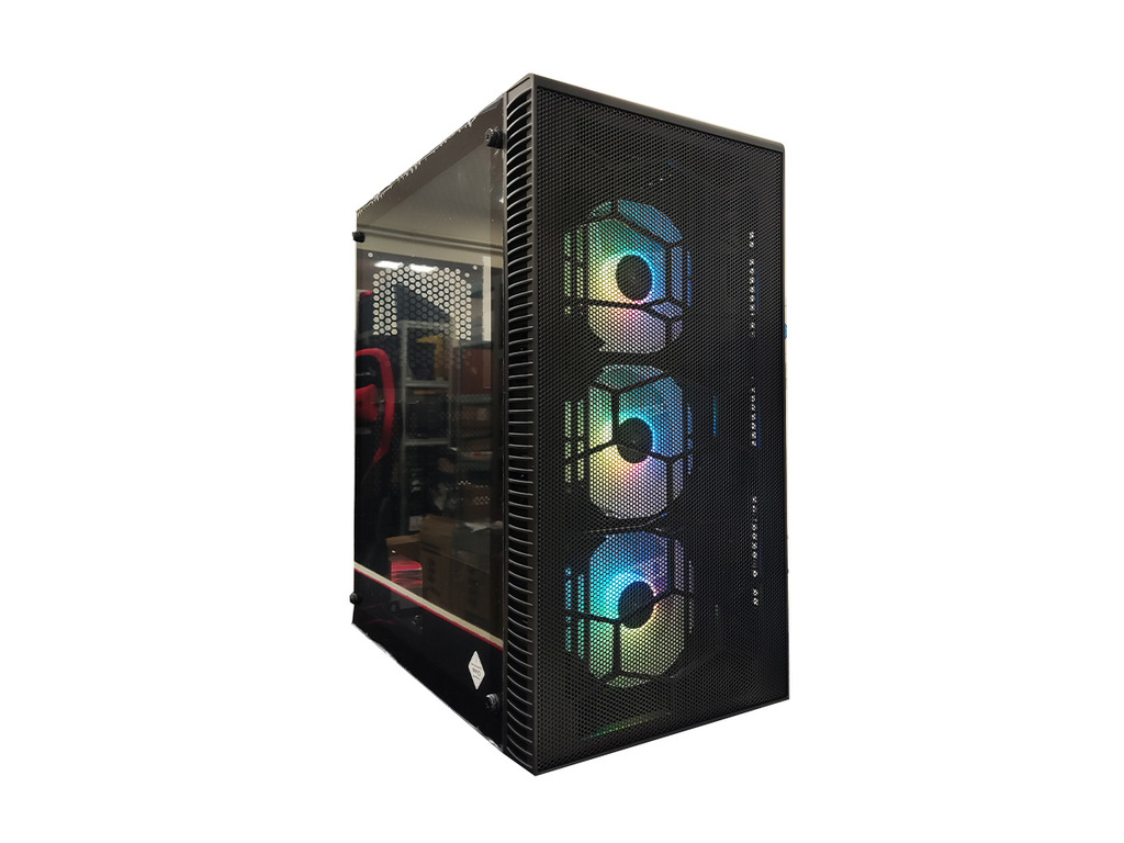IG-MAX X3804-A06 GIANT MESHcase, E-ATX. 3x12cm RGB fan3xUSB, audio ...