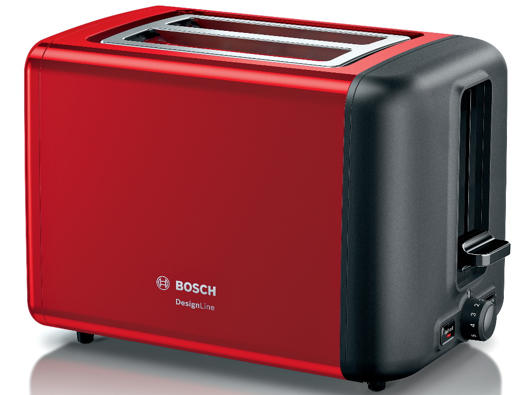 BOSCH Toster 2 kriške, DesignLine, Crvena970 W - PC MARKET d.o.o.